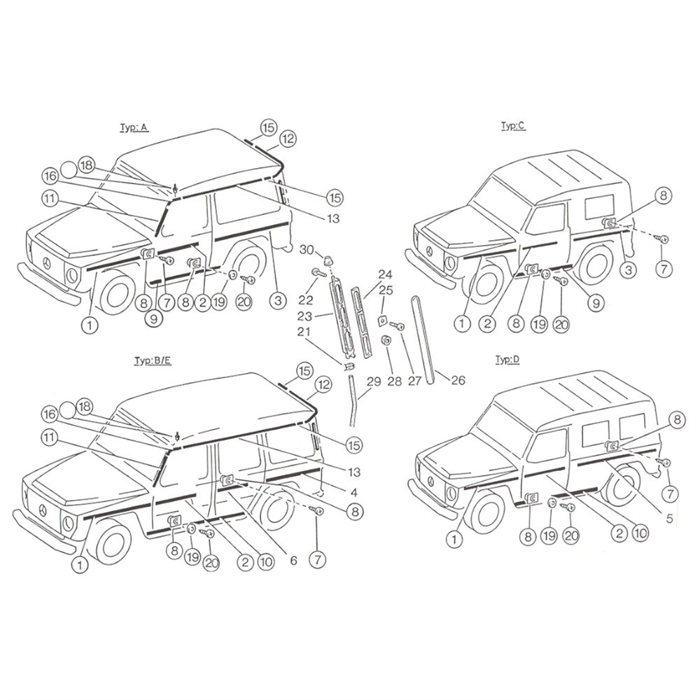 G-CLASS M-TRIM KIT 2,400MM WHEELBASE