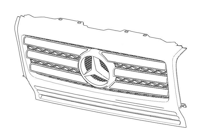 RADIATOR MASK CHROME